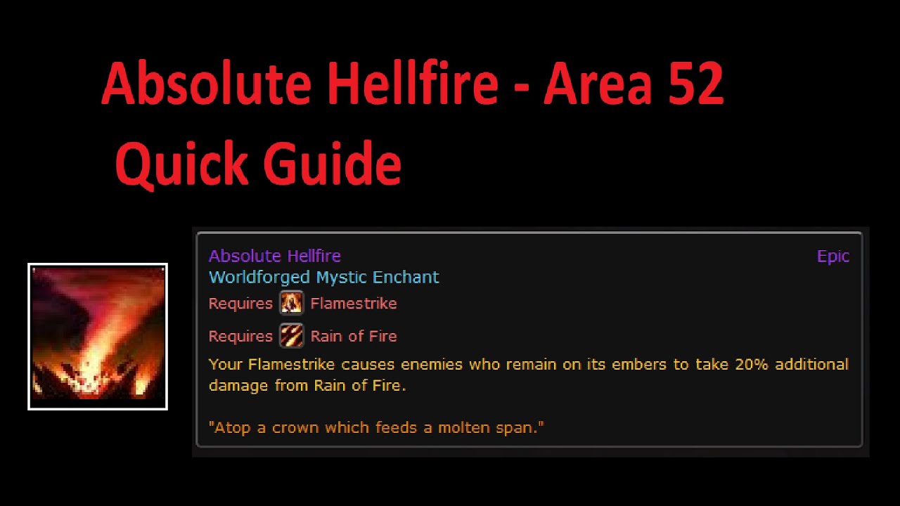 WoW Ascenssion Area 52 - Absolute Hellfire Guide - YouTube