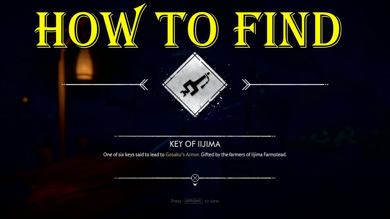 How to find KEY of IIJIMA in Ghost of Tsushima - IIJIMA Farmstead ...