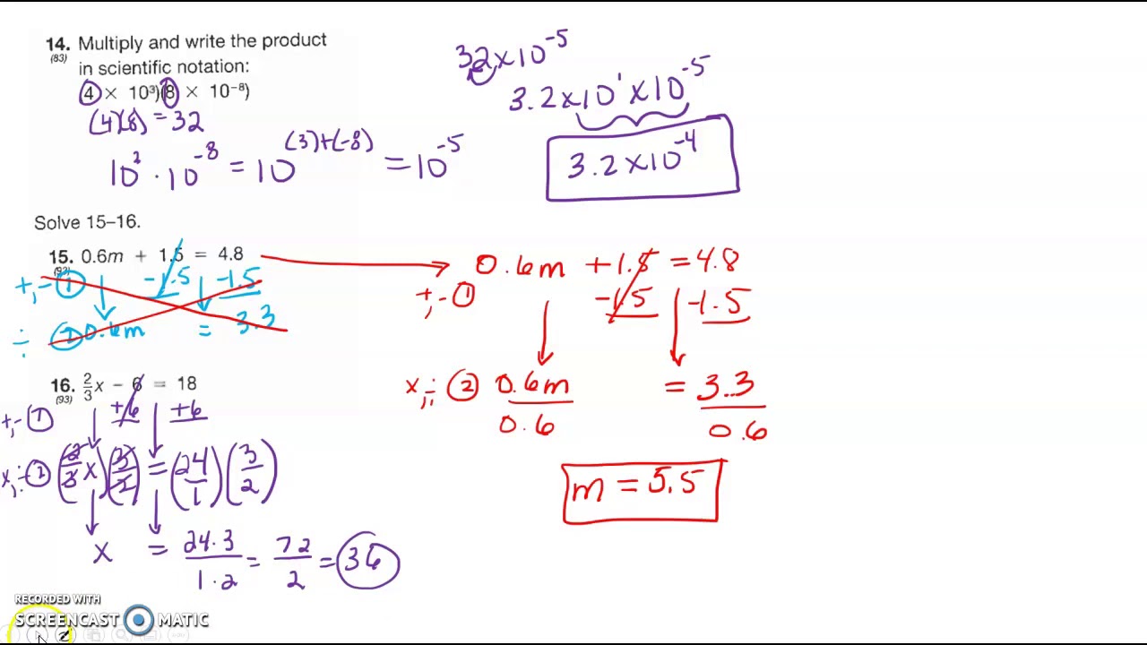 Cumulative Test 20A Review Part 2 of 2 - YouTube