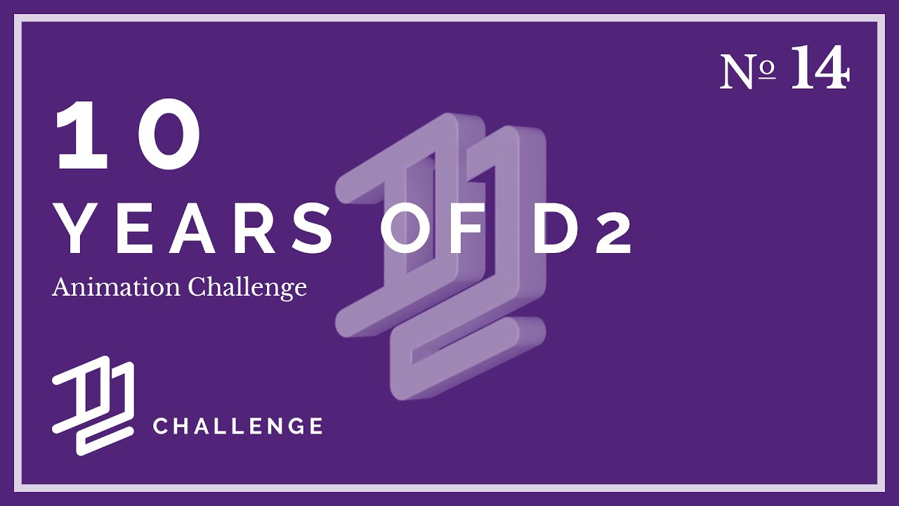 Challenge 14 -10 years of D2- five seconds animation challenge - YouTube