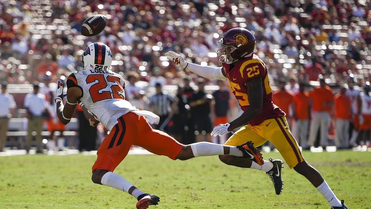 Highlight: Oregon State's Seth Collins hauls in leaping one-handed ...