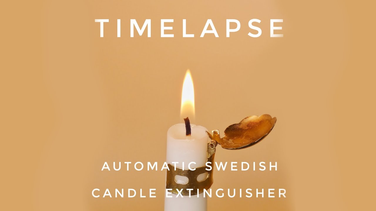 Swedish automatic candle extinguisher. - YouTube