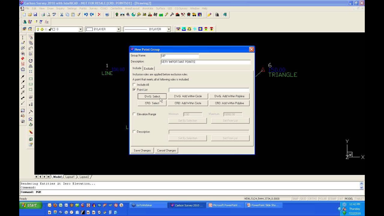 Working With Points in Carlson Software - YouTube