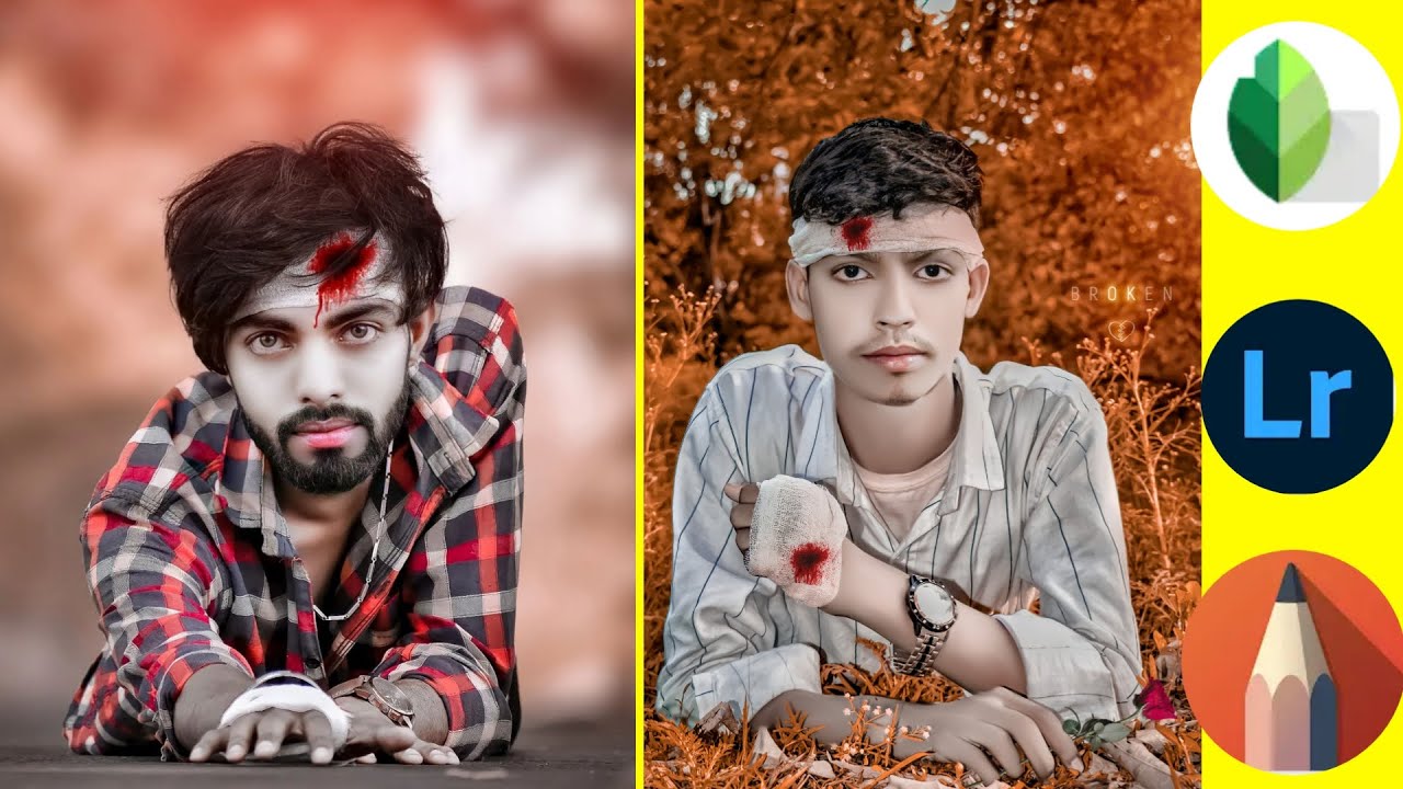 Sad photo editing | Broken heart photo editing | Fake love photo ...