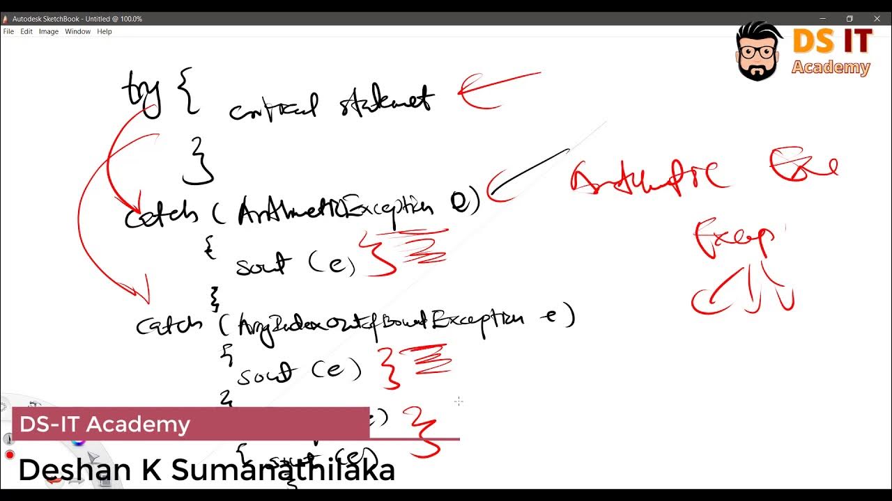 Multiple Catch Blocks in Java Explained in Sinhala - YouTube