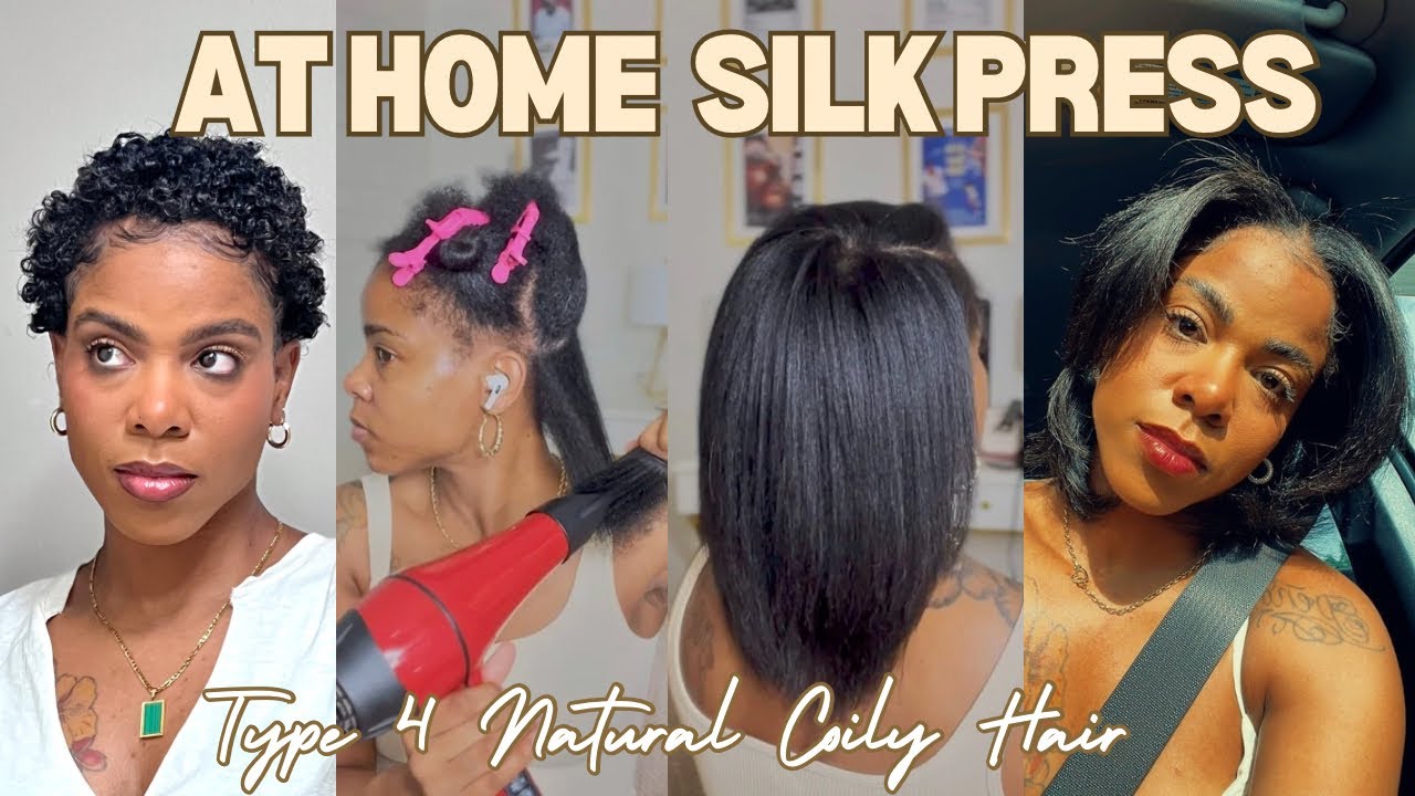 Flawless Diy Silk Press After My 3rd Big Chop! - YouTube