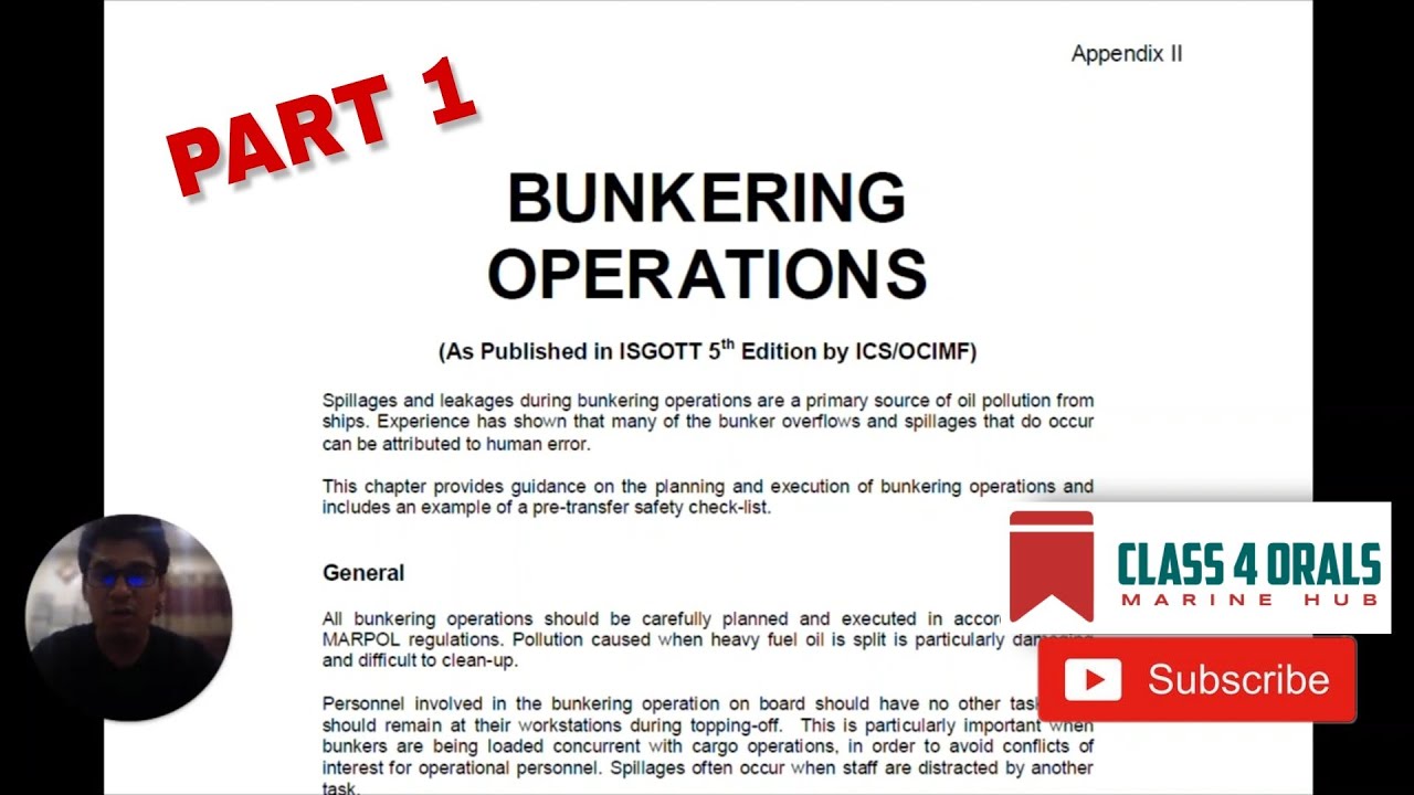 Bunkering Operations & Bunker Checklist - PART 1 | Bunker Procedures ...