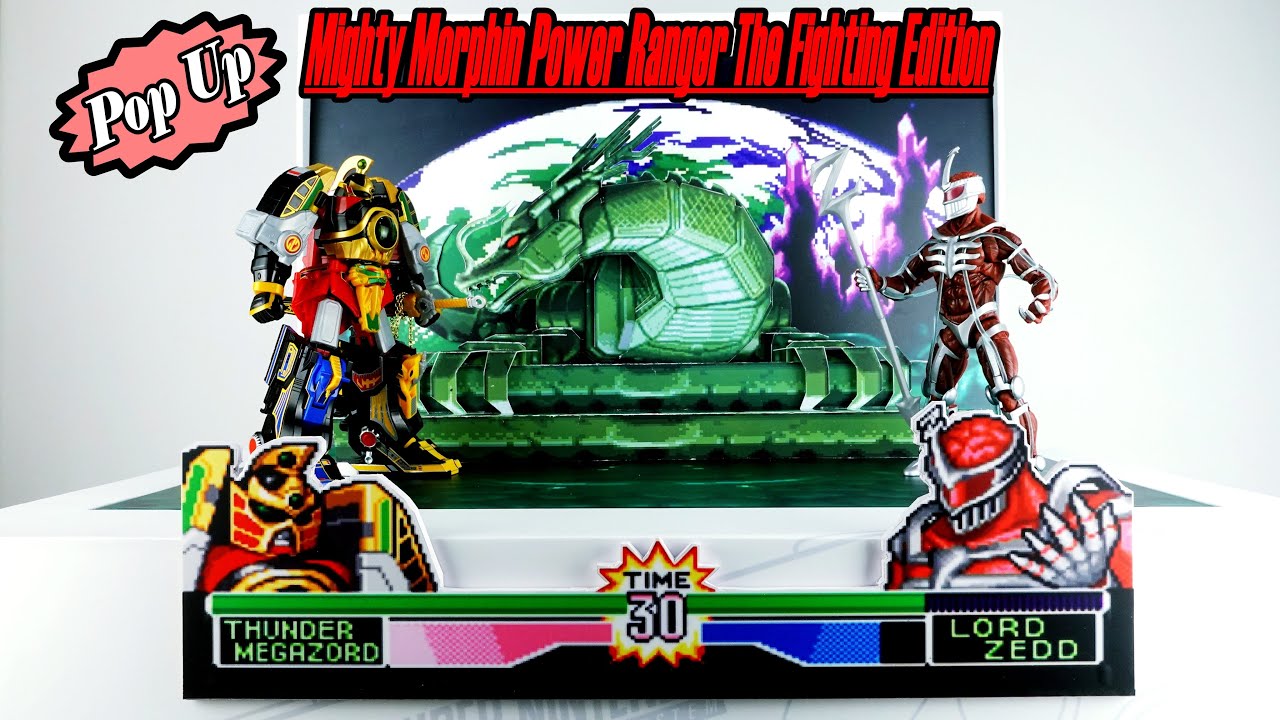 Pop Up Mighty Morphin Power Ranegrs The Fighting Edtion - YouTube