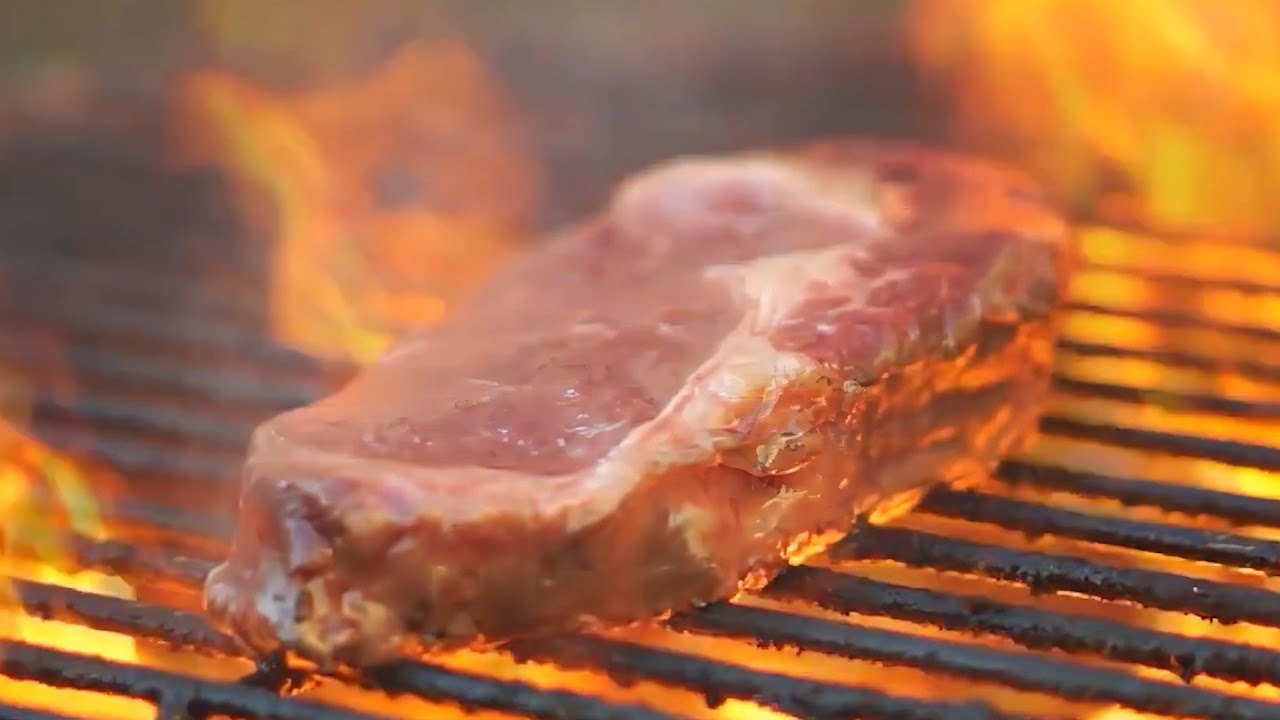 Grilled Ribeye Steak Dinner | Cooking With Fire - YouTube
