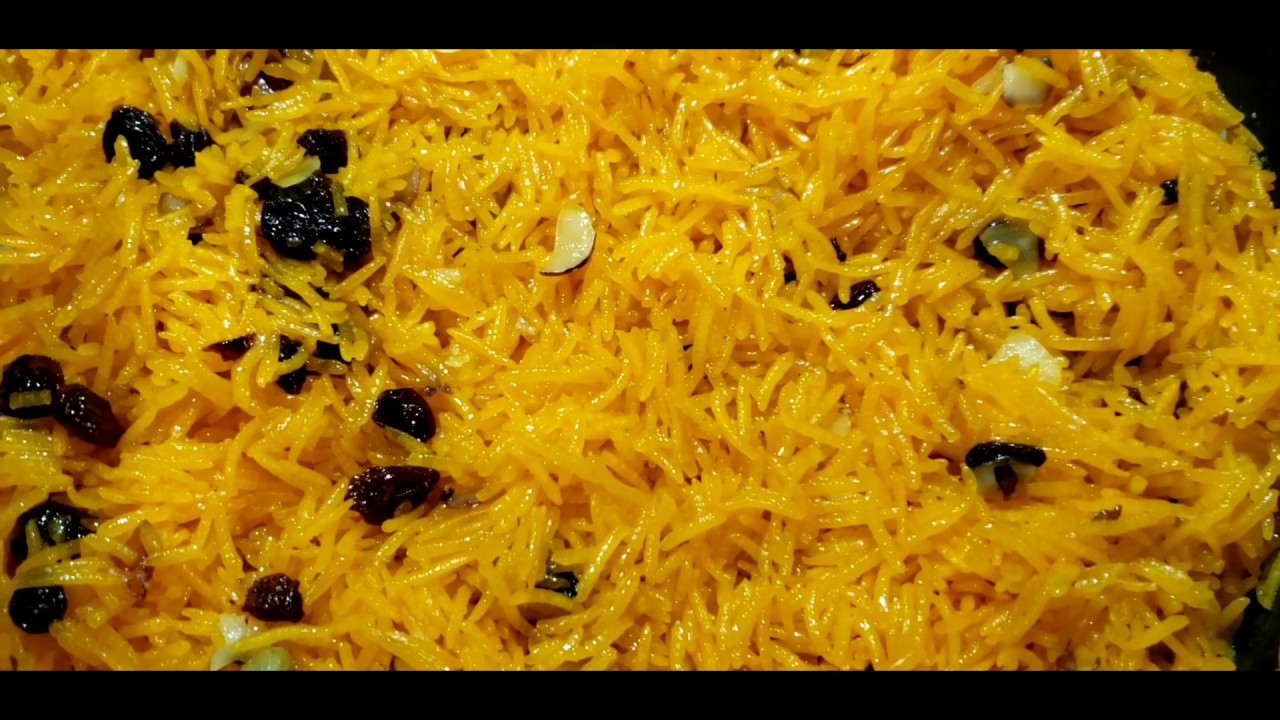 Zarda | Sweet Rice | Sweet Rice With Raisin - YouTube