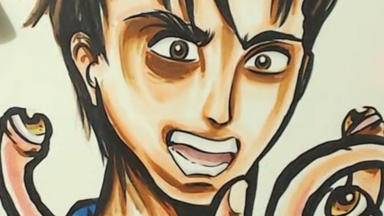 COLORINDO UM DESENHO DO PARASYTE (KISEIJUU) | Speed Coloring - YouTube