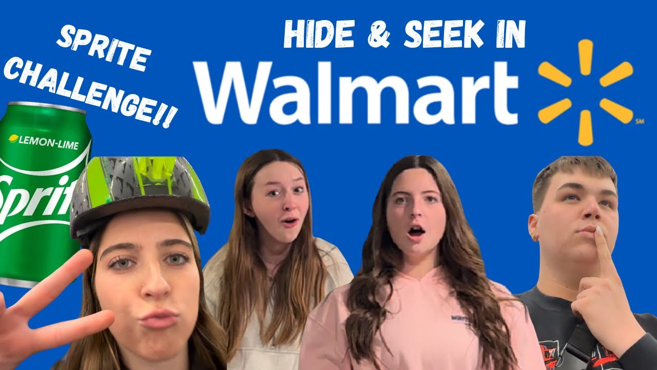 HIDE & SEEK IN WALMART AND SPRITE CHALLENGE (ADDISON THREW UP🤢) | THE ...
