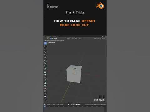 How to make offset edge loop cut in blender - YouTube