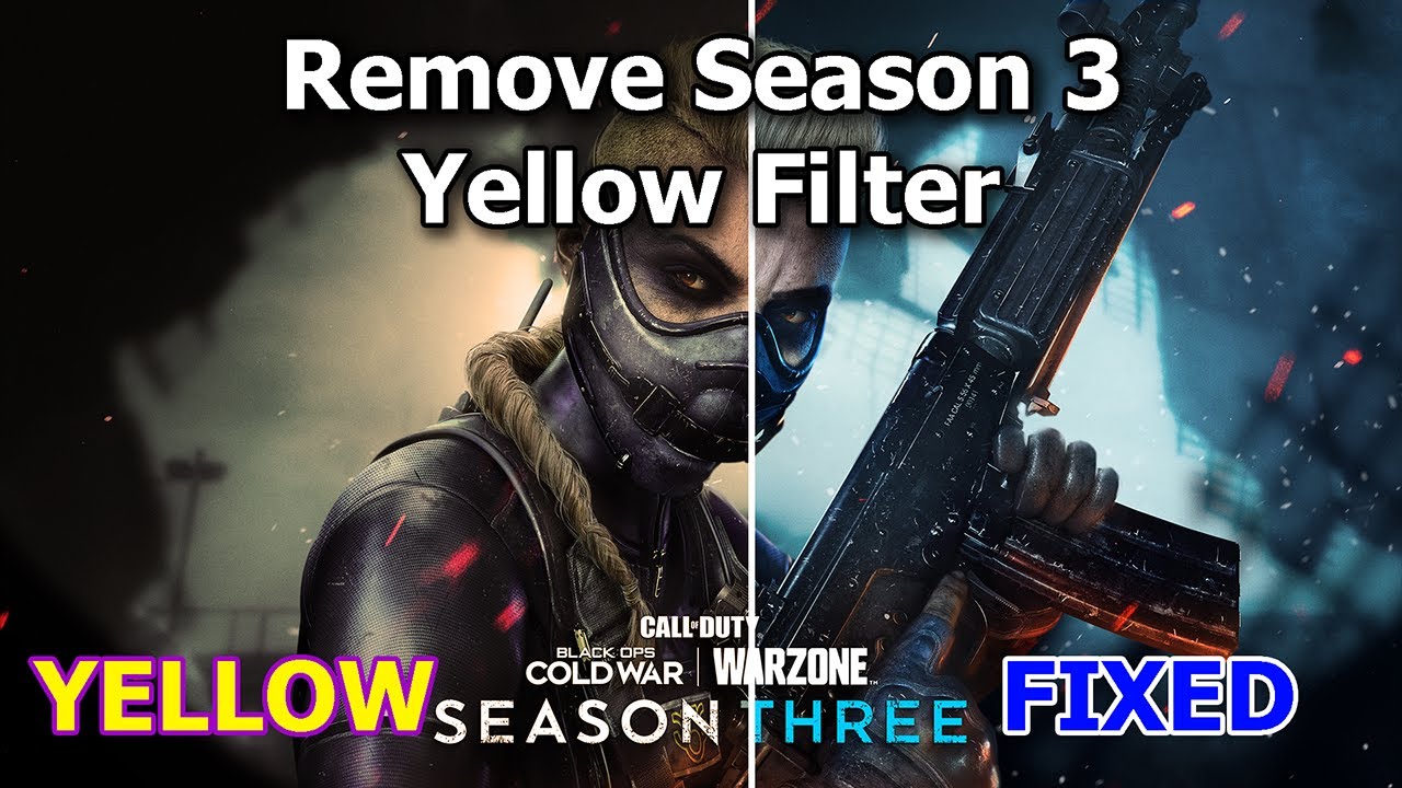 Remove Warzone Season 3 Yellow Filter with Nvidia Filters [30 Second ...