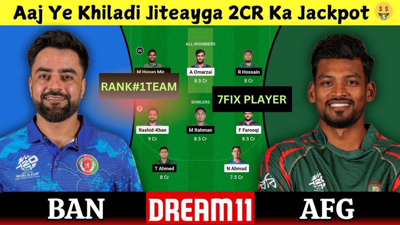 AFG vs BAN Dream 11 Team Today, BAN vs AFG Dream 11 Prediction :Tips ...
