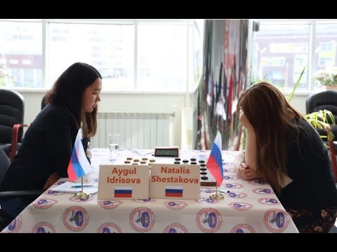 Aygul Idrisova (RUS) - Natalia Shestakova (RUS). Women's World Draughts Championship. 2019.