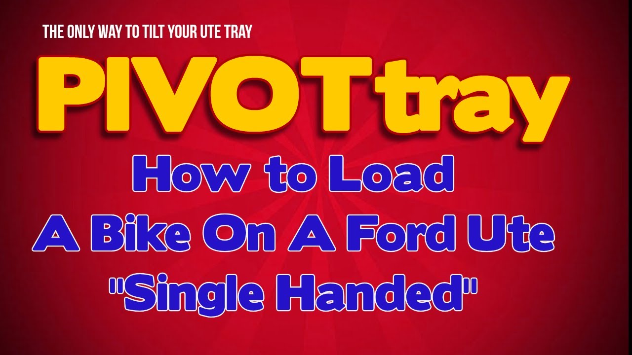 Motorcycle Loader on a Ford Ute - YouTube