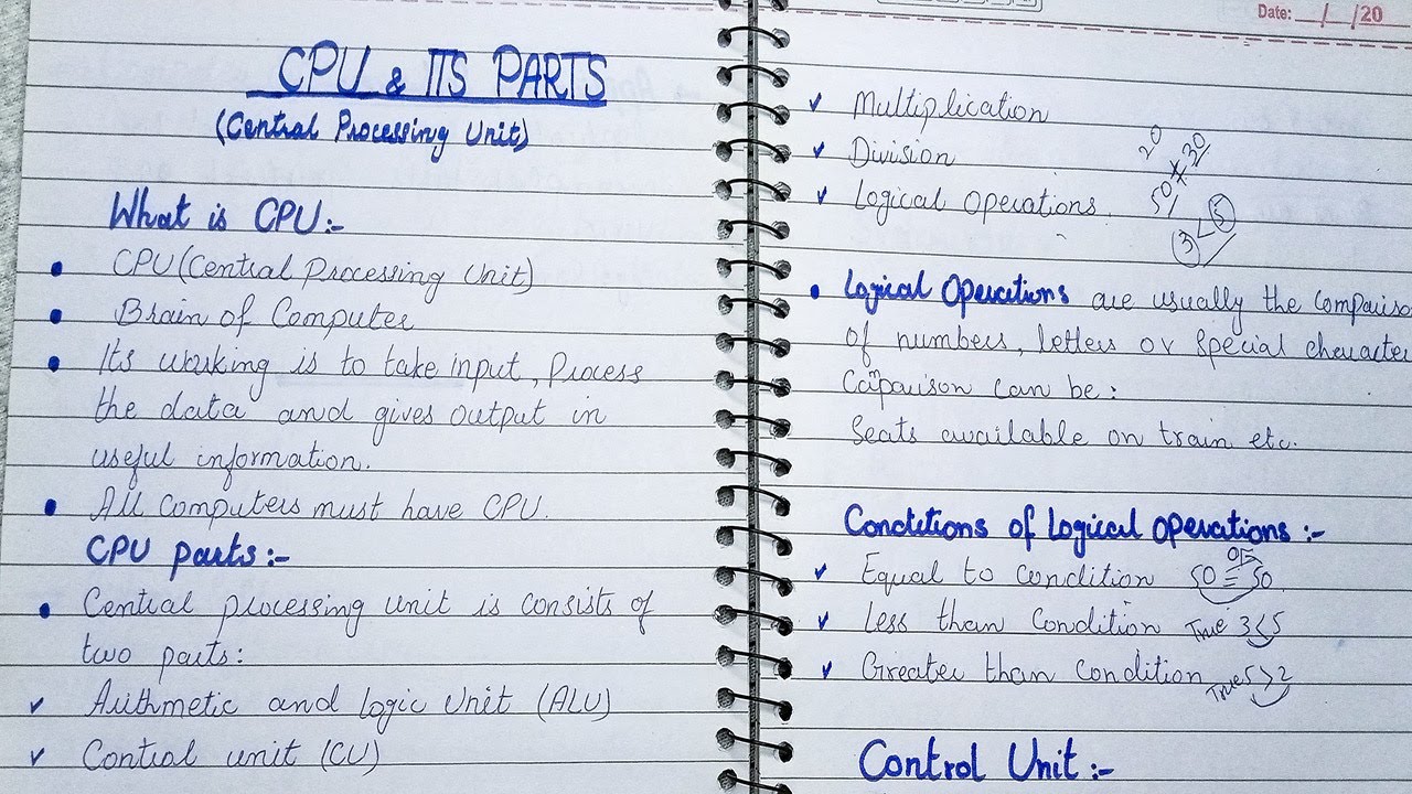 What is CPU? Explained | Parts of CPU: ALU, CU - YouTube