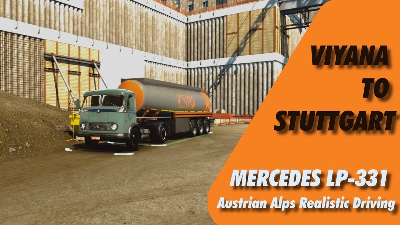 ETS2 Full Road | Viyana to Stuttgart | Austrian Alps Realistic Driving ...