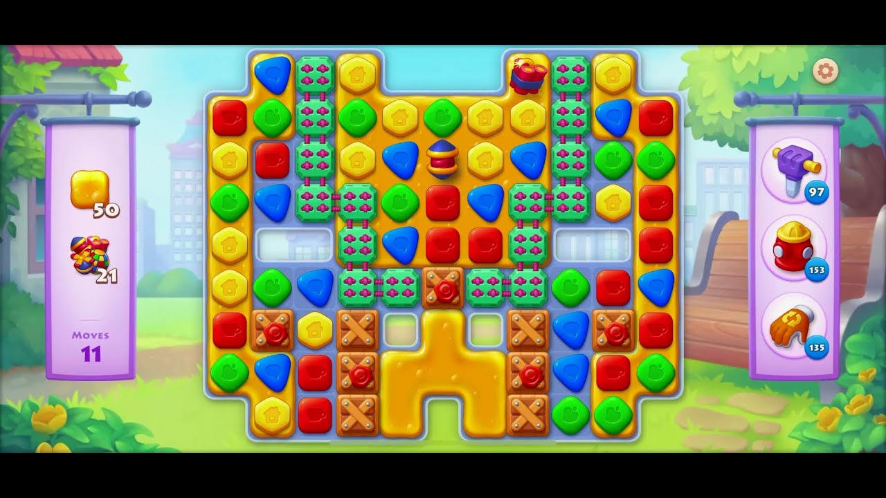 TOWNSHIP Colorful Puzzle Match -3 game level # 1805 - YouTube