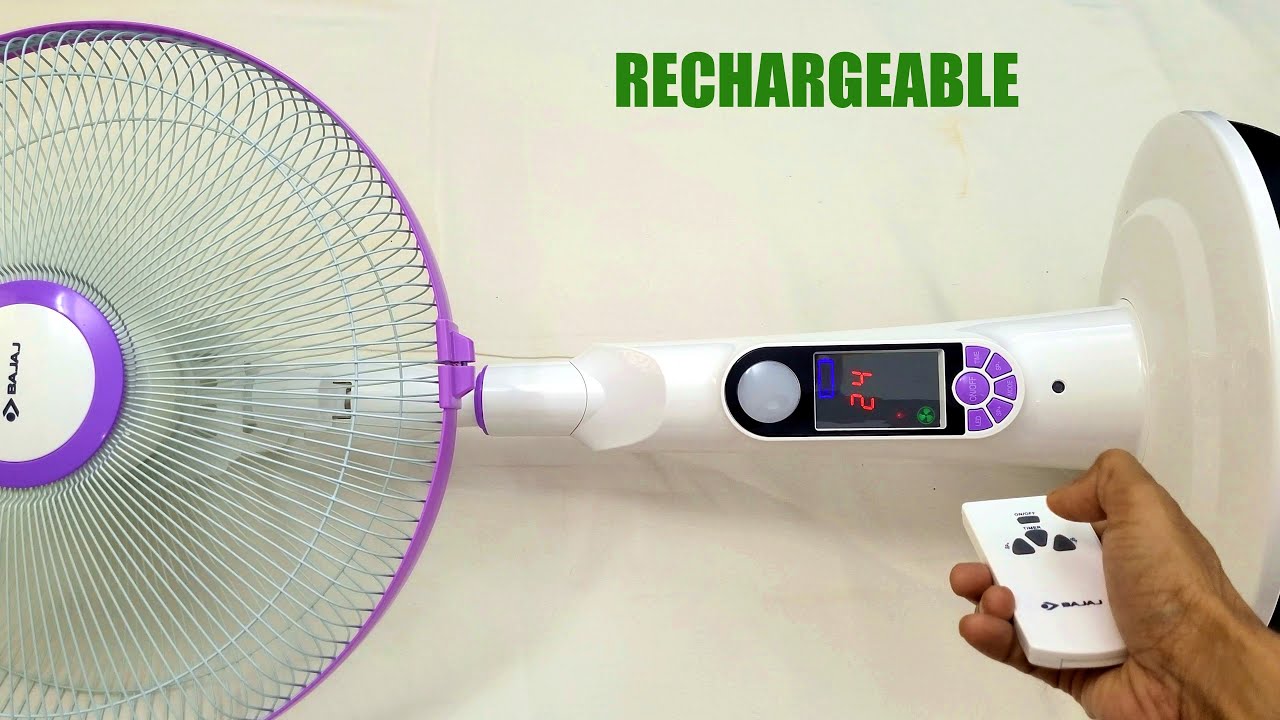 Best Pedestal Fan? - BLDC Motor | Rechargeable | Remote - Bajaj Nuvo ...