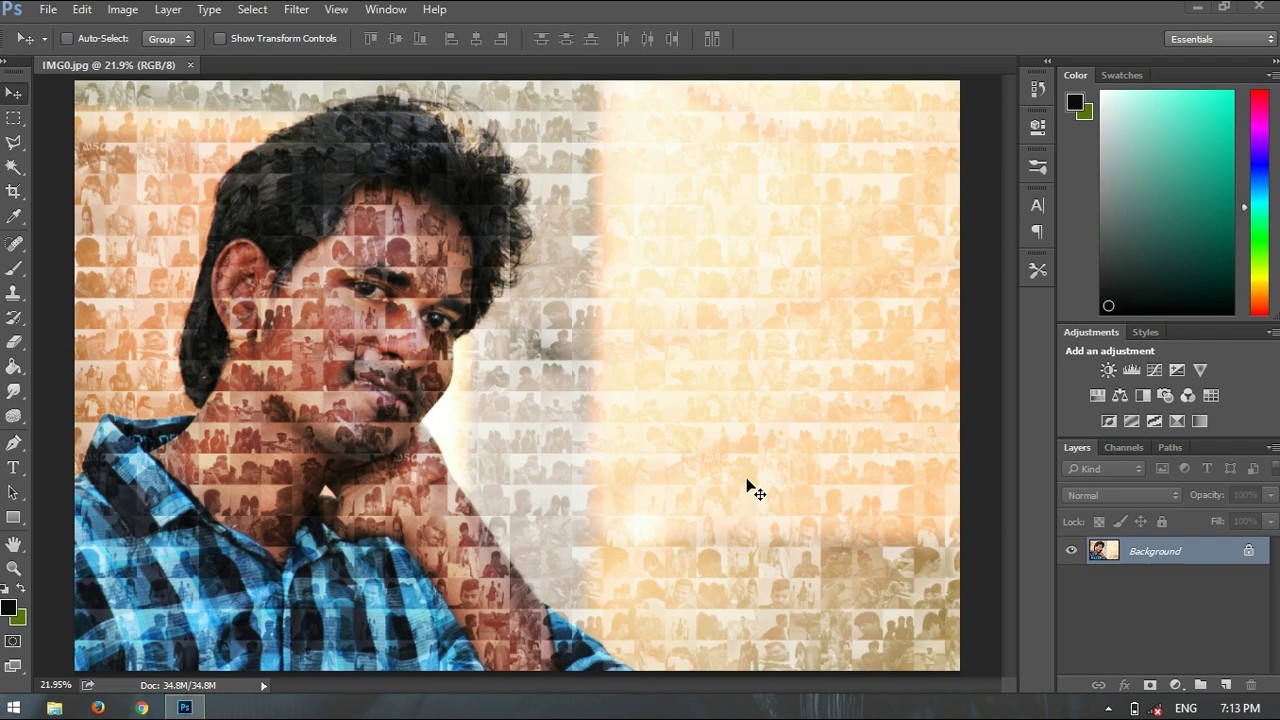 How To Create A Photo Mosaic In Photoshop tuts- YouTube - YouTube