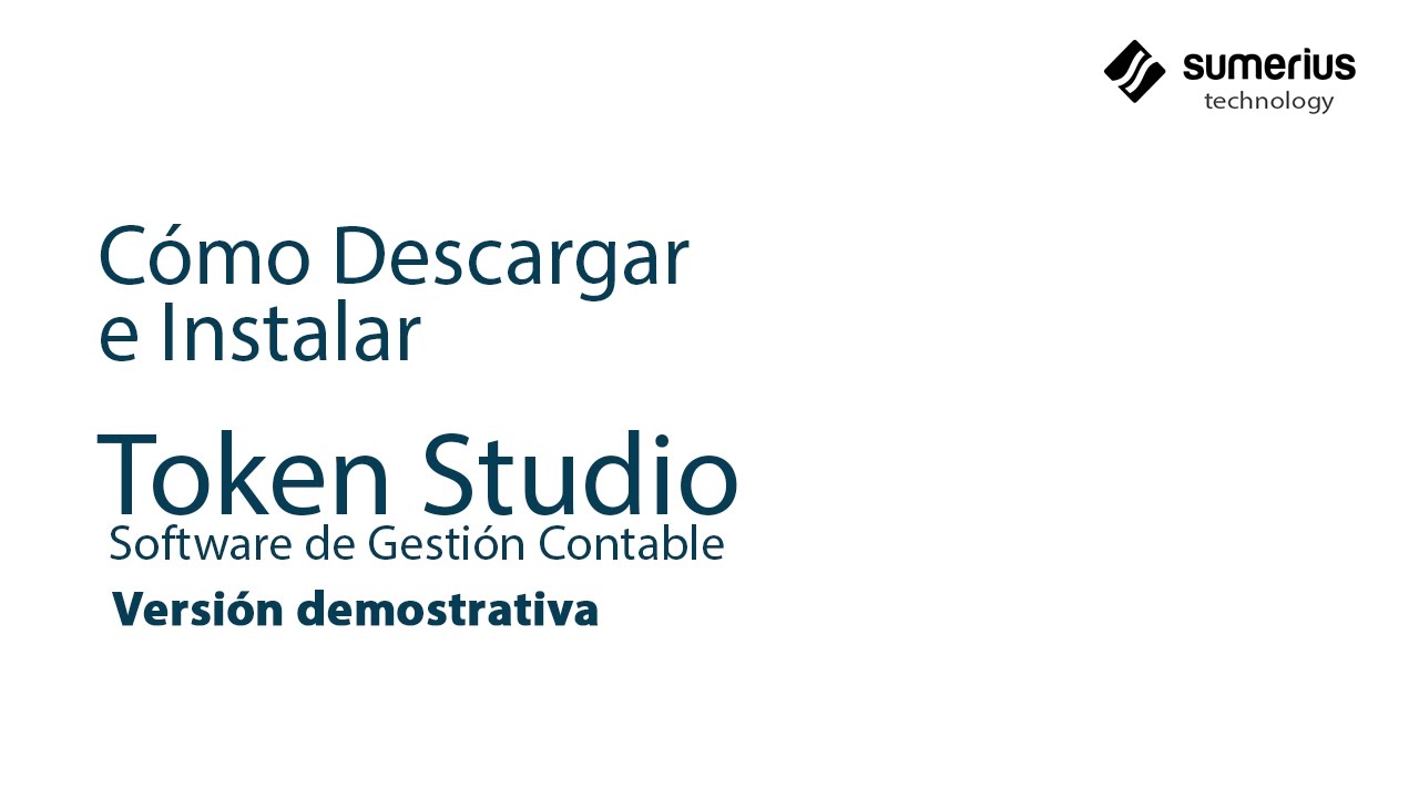 Descarga e Instalación de Sumerius Token Studio - DEMO - YouTube