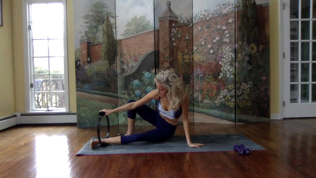 Pilates Magic Circle Legs and Booty - YouTube