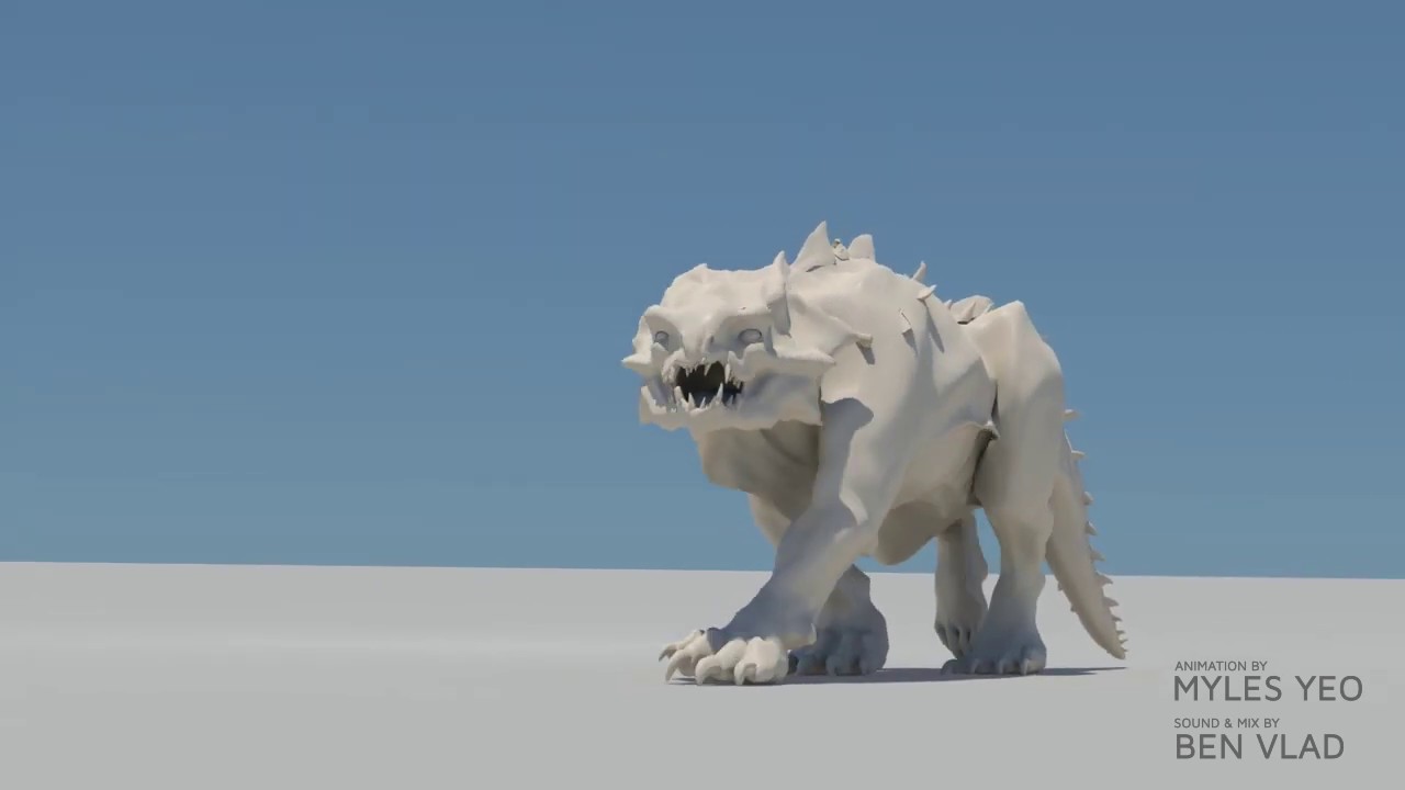 【Animation】Aggressive Monster Walk - YouTube