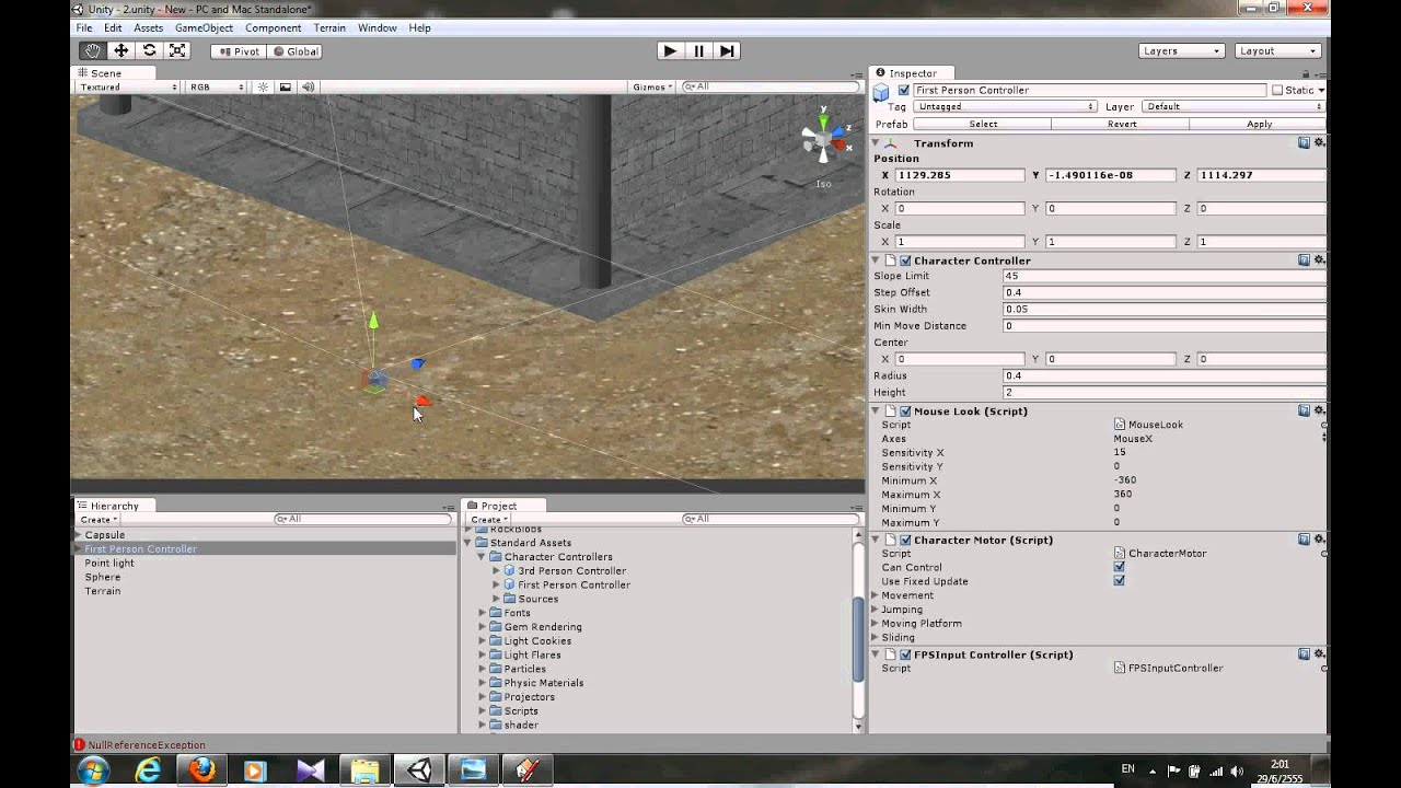 Unity3D Part 4.Camera มุมกล้องต่างๆ - YouTube