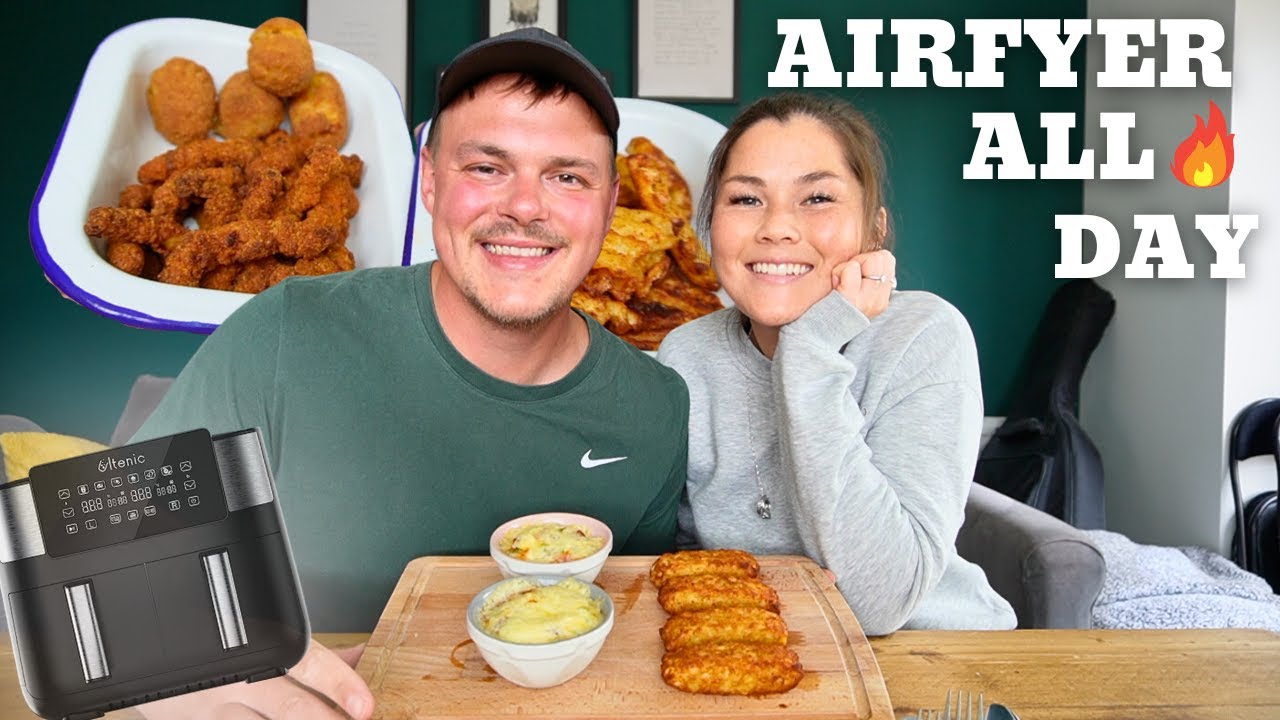 ONLY EATING FROM THE AIR FRYER || FULL DAY OF EATING! - YouTube