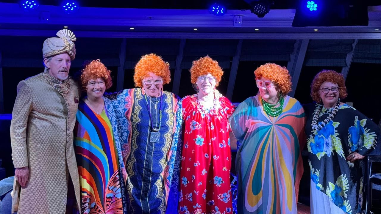 Day 27 Of 180 Days Around the World Cruise - Mrs Roper Party - YouTube