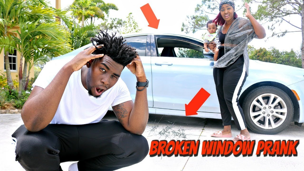 BROKEN CAR WINDOW PRANK ON SISTER !! - YouTube