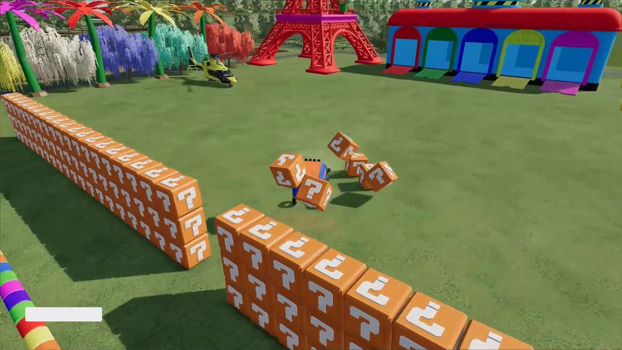 FS22: TRANSPORTING GIANT COLORFUL VEHICLES! LOWBOY TRAILER ACTION ...