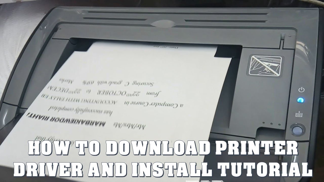 How to Download Printer Driver and Install - YouTube
