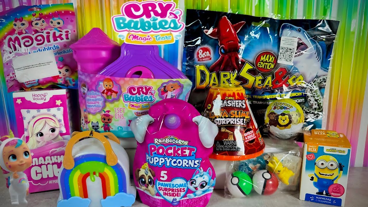 Surprise Mix! Cry Babies, Magiki, RainBoCorns Pocket PuppyCornse ...