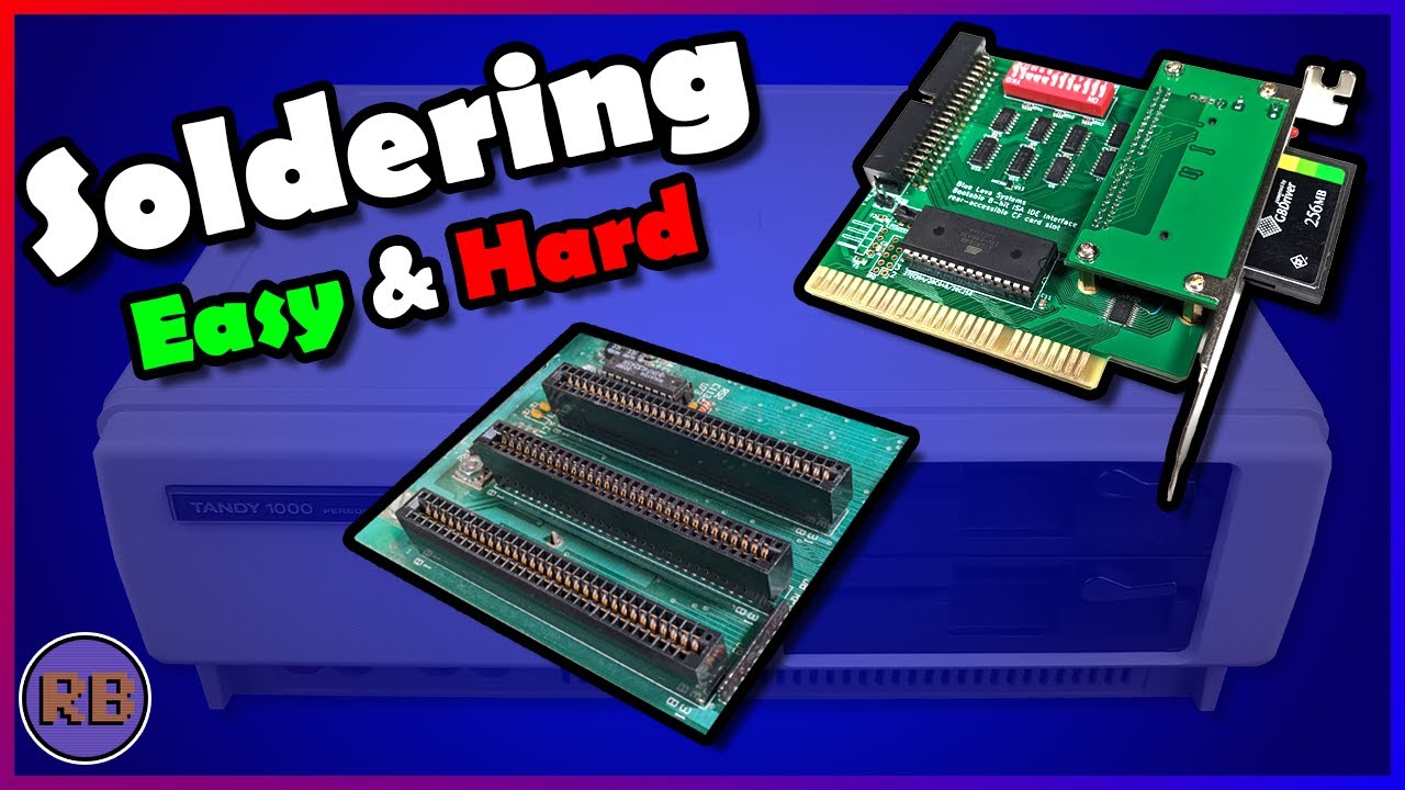 Let’s attempt to repair a Tandy 1000 ISA Slot and XT-IDE card - YouTube