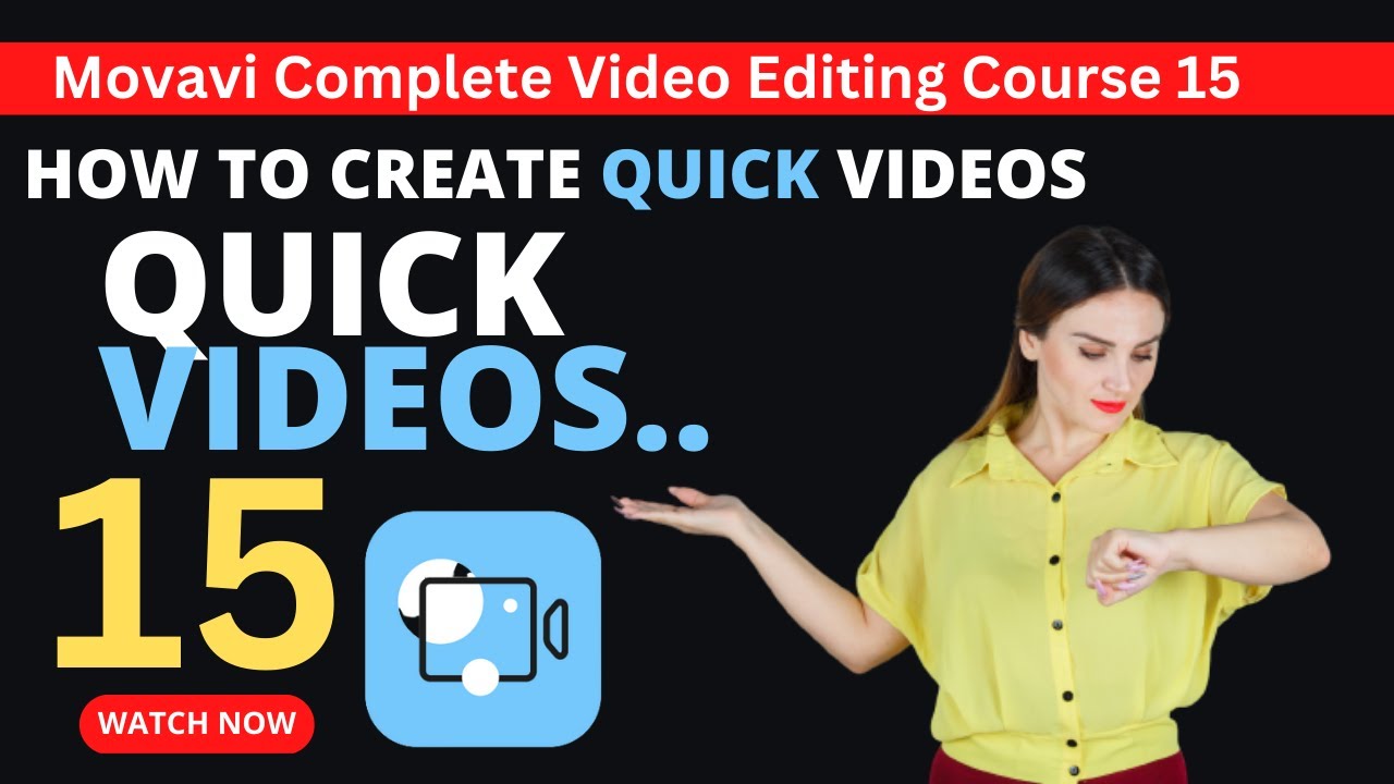How to Create Quick Videos in Movavi Video Editor ⬆️ Movavi Video Editing Course For 2023 Video ...