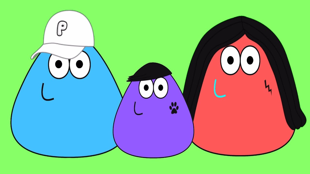 POU - La familia de Pou. Juego de pou. - YouTube