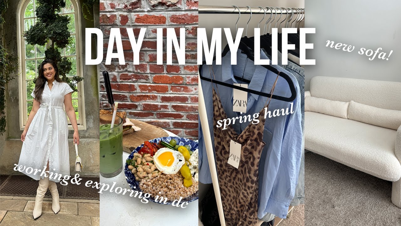 zara & abercrombie haul, new sofa and dinnerware, working and exploring ...