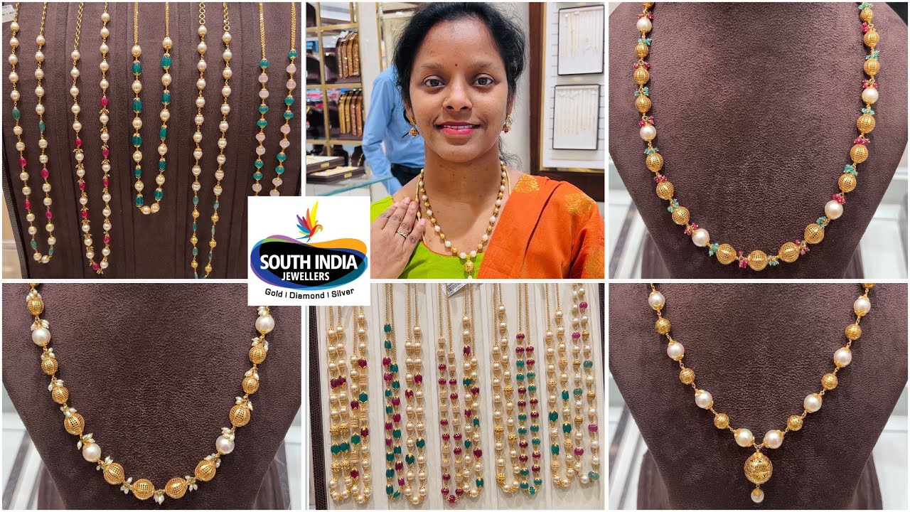 Southindia Jewellers Kothapet | Beads mala designs with detailed price ...