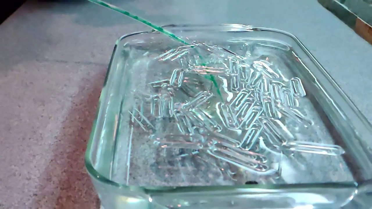 Paper Clip and Soap Surface Tension Exeriment. - YouTube