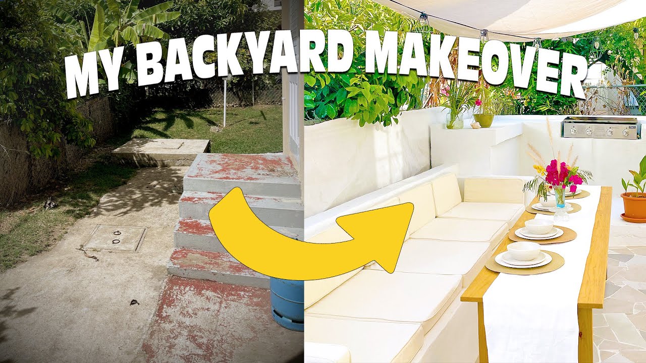 Unveiling my Backyard Makeover Series!! - YouTube