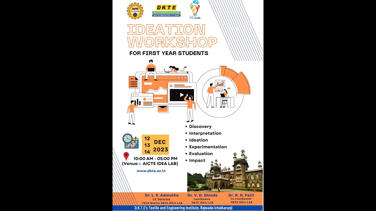 Ideation Workshop For First Year Students at AICTE IDEA Lab @ DKTE ...