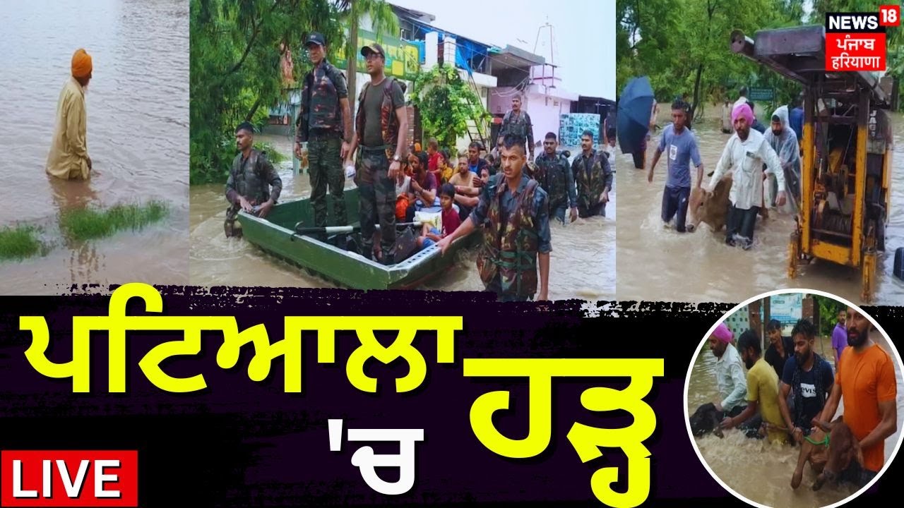 Patiala News |ਪਟਿਆਲਾ 'ਚ ਹੜ੍ਹ| Heavy Rain in Punjab | Floods | Punjab ...