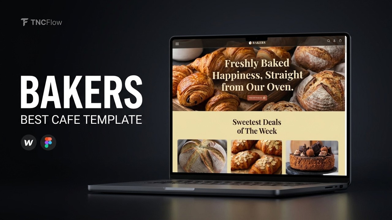 Create a Bakery Shop or Cafe Website Using Bakers Webflow eCommerce ...