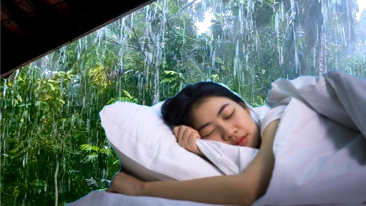 Goodbye Tired, Sleep Well Accompanied by the Sound of Heavy Rain and ...