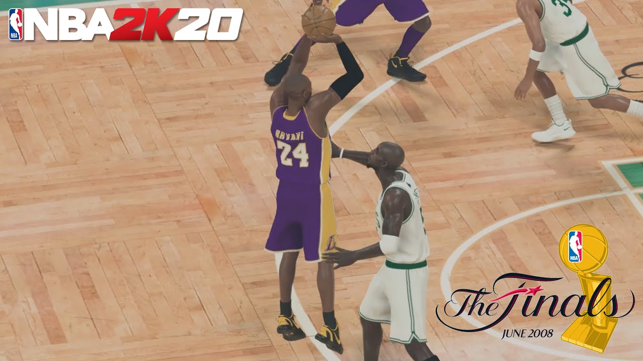 NBA 2K20 2008 Finals Mod | Kobe Bryant Clutch 3 vs Celtics - YouTube