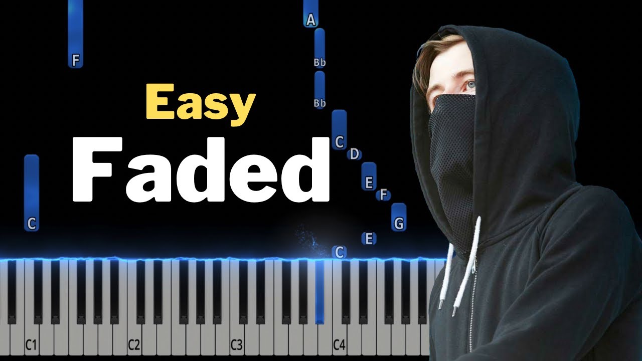 EASY Piano Tutorial | Faded - Alan Walker - YouTube