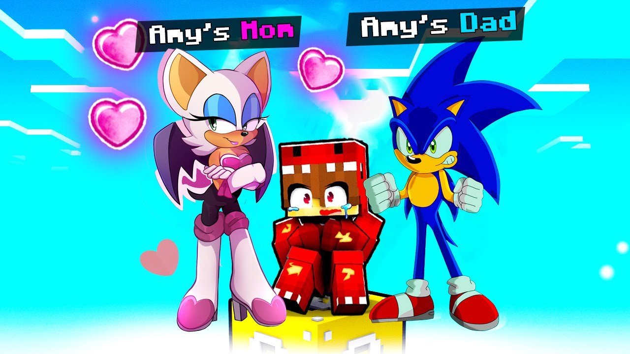 LOCKED on ONE LUCKY BLOCK with SHIN AMY'S FAMILY! - YouTube